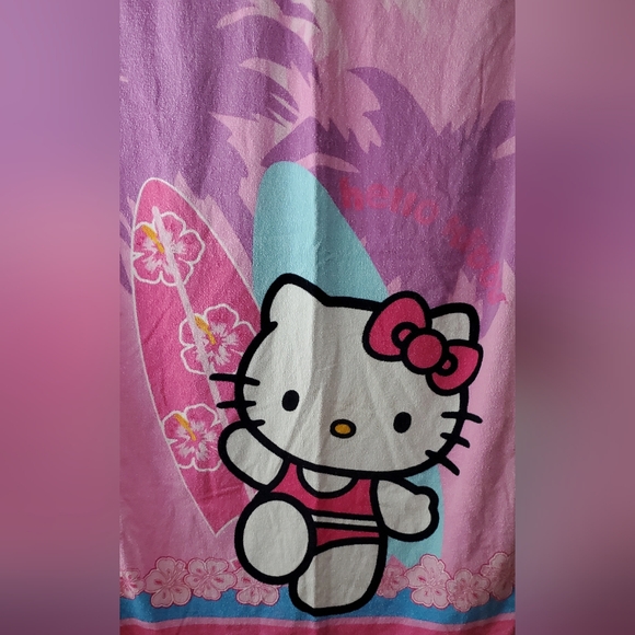 Sanrio | Bath | Sanrio Vintage Hello Kitty Surfboards Flowers Bath Pool ...